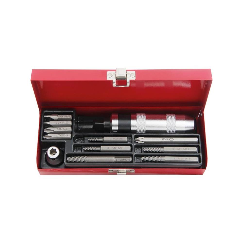 AMPRO Impact Screw Extractor Set 12pc | chavda.com