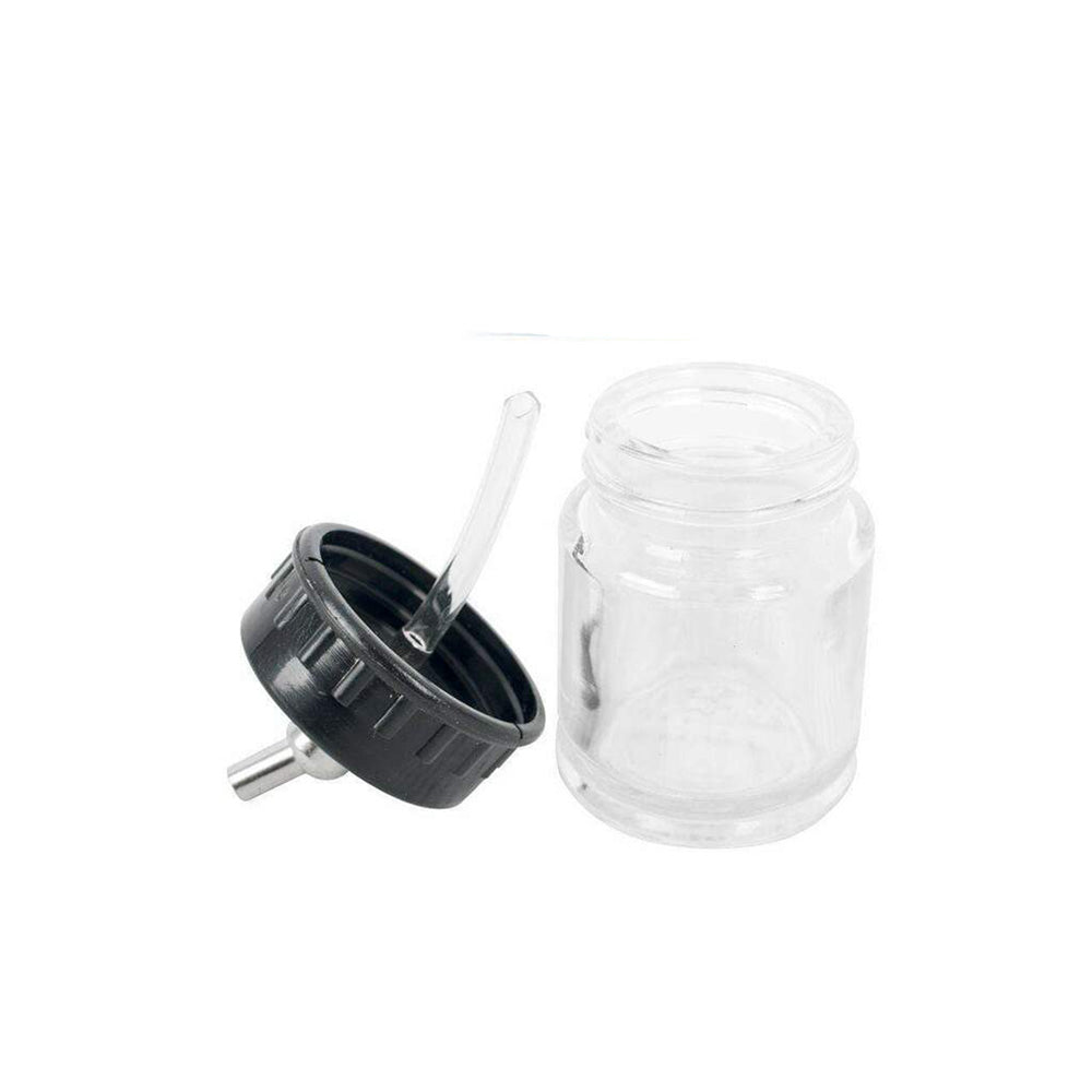 Glass Jar With 22cc 45 Deg Spout For Airbrush – chavda.com